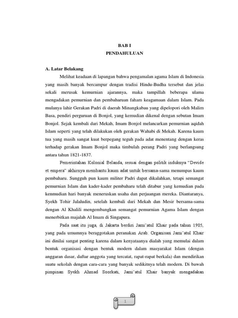 Gerakan Pembaruan Islam Di Indonesia | PDF