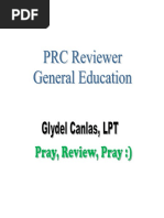 LET Reviewer Gen Ed, Prof Ed, Majorship With Answers - Licensure Exam ...