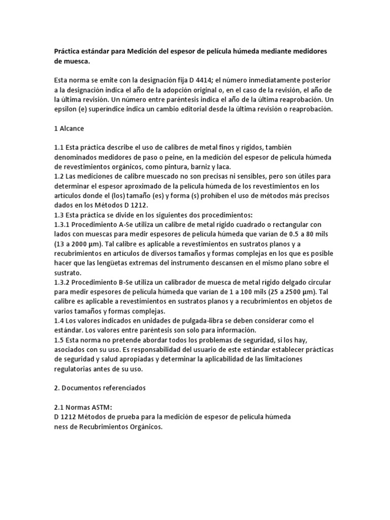 Medición de Espesor de Pintura ASTM D4414 | PDF | Revestimiento | Aluminio