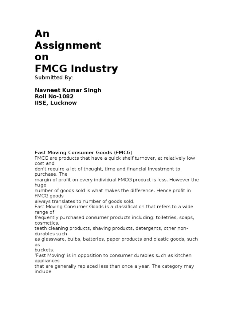 Overview of India's FMCG Industry | PDF | Glaxo Smith Kline | Nestlé