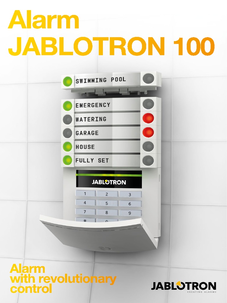JABLOTRON 100 Alarm System Overview | PDF | Wireless | Remote Control