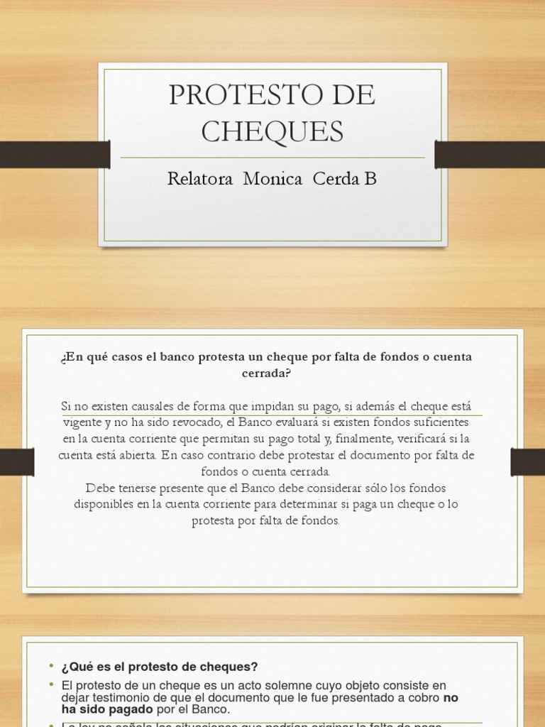 Protesto de Cheque | PDF | Cheque | Bancos