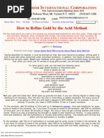 Gold Refining Using Aqua Regia Process | PDF | Nitric Acid | Chemical ...