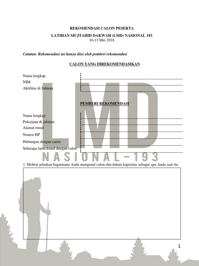Surat Rekomendasi LMDN 193 | PDF