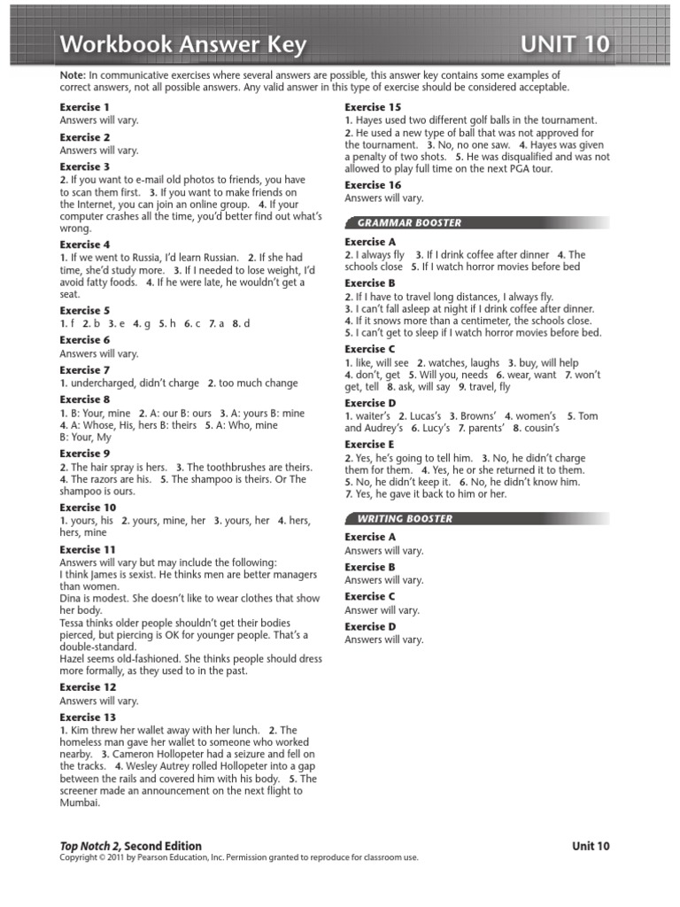 TP 02 Unit 10 Workbook Ak PDF | PDF