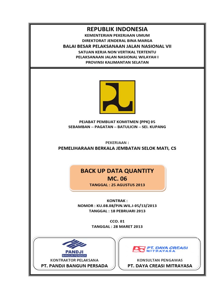 Cover Back Up MC | PDF