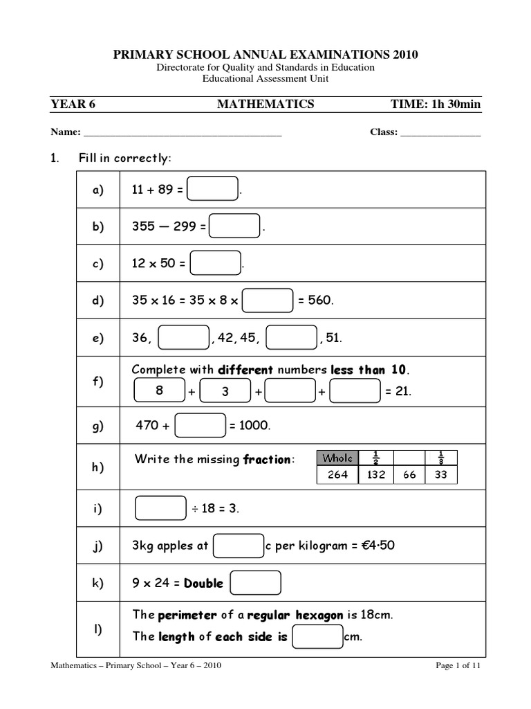 PR Maths Yr6 2010 | PDF | Vertex (Graph Theory) | Discrete Mathematics