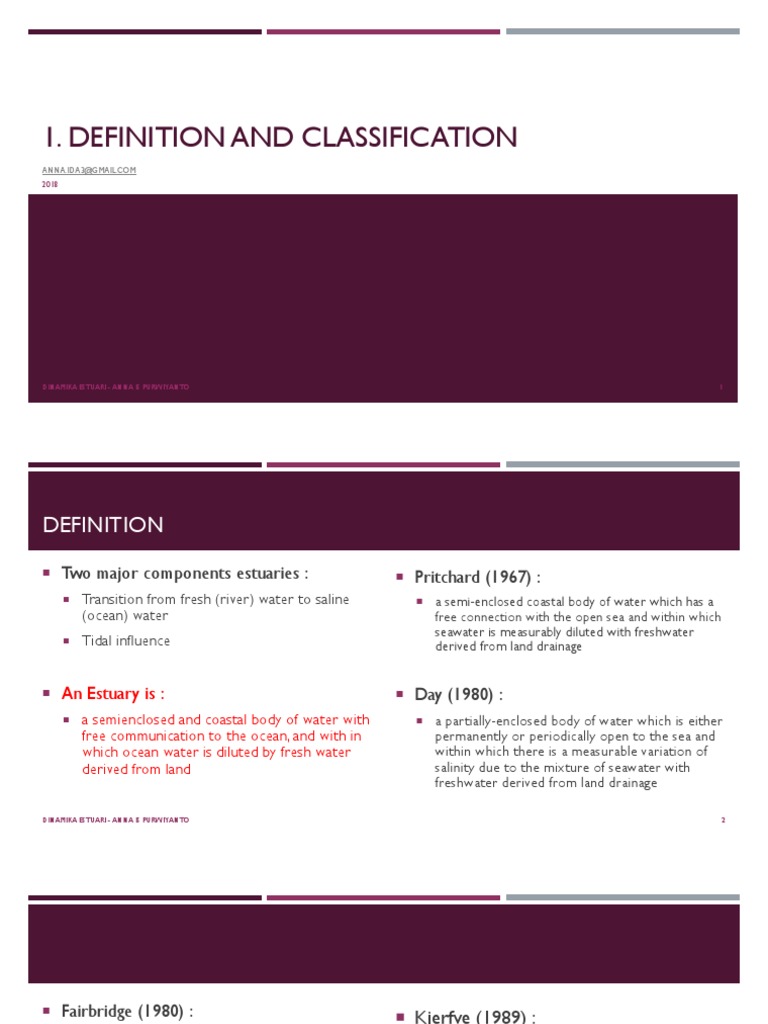 Classification of Estuaries Explained | PDF | Estuary | River Delta