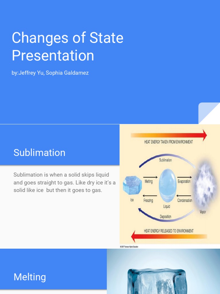 Changes of State Presentation | PDF | Science & Mathematics