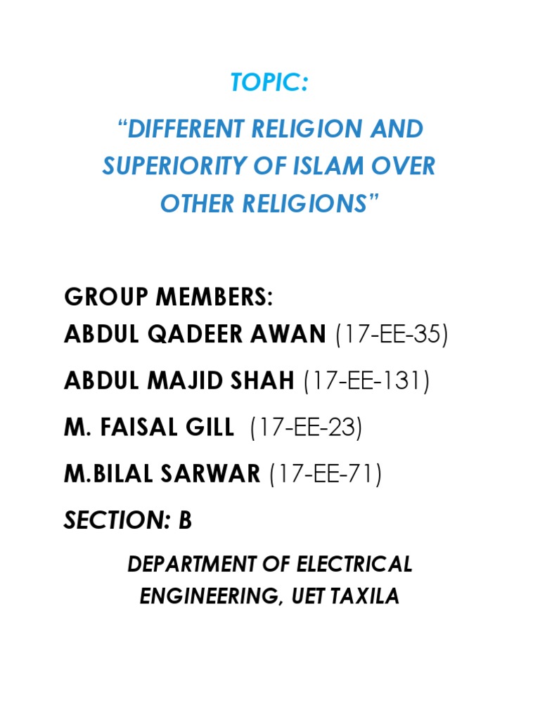 Islamiat Project | PDF | God In Islam | Mosque
