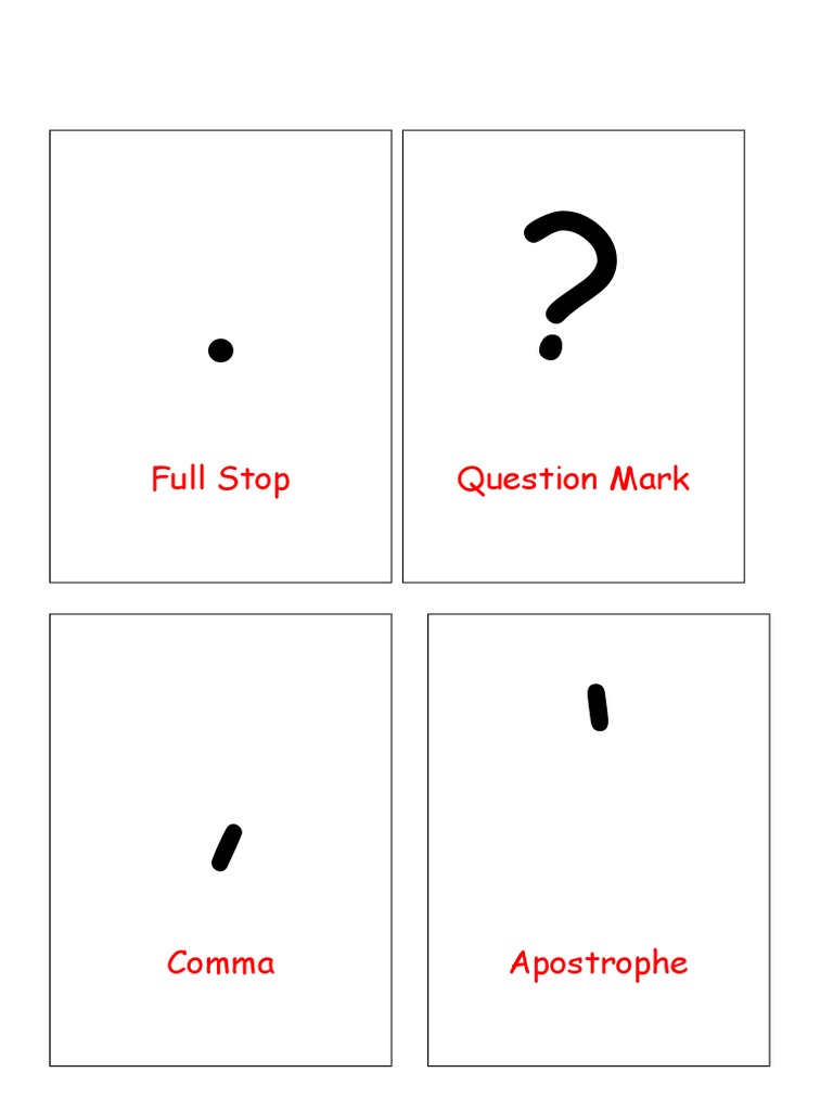 Question Mark Full Stop | PDF