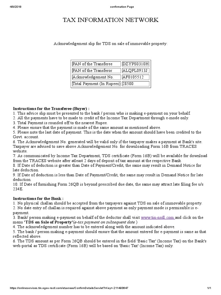 Tax Information Network | PDF | Payments | Taxes