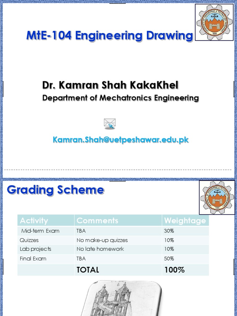 Engineering Drawing Lecture No. 1 | PDF | Computer Aided Design | Graphics