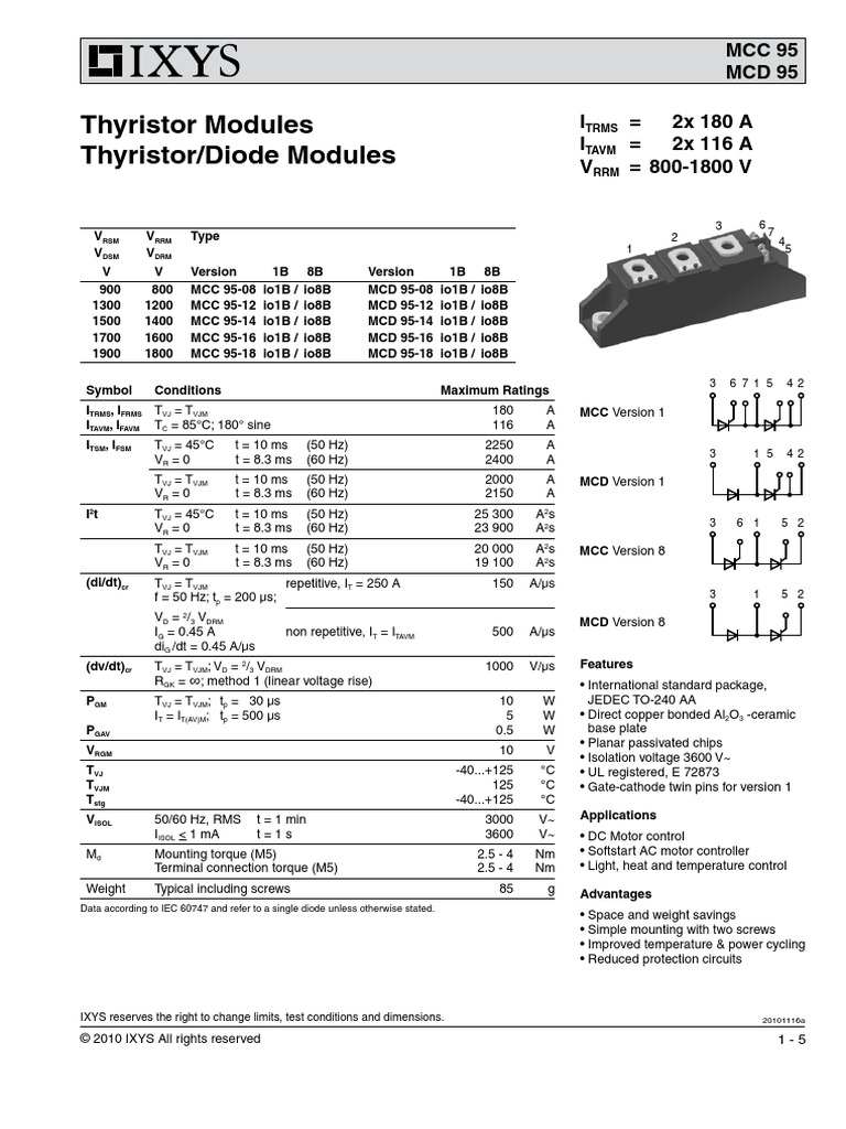 Thyristor Modules | Rectifier | Electrical Components