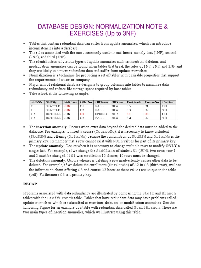 Normalization Notes | PDF | Information Retrieval | Computer Data