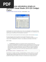 Cómo Hacer Una Calculadora en Visual Basic | PDF | Flujo de control | Enseñanza de matemática
