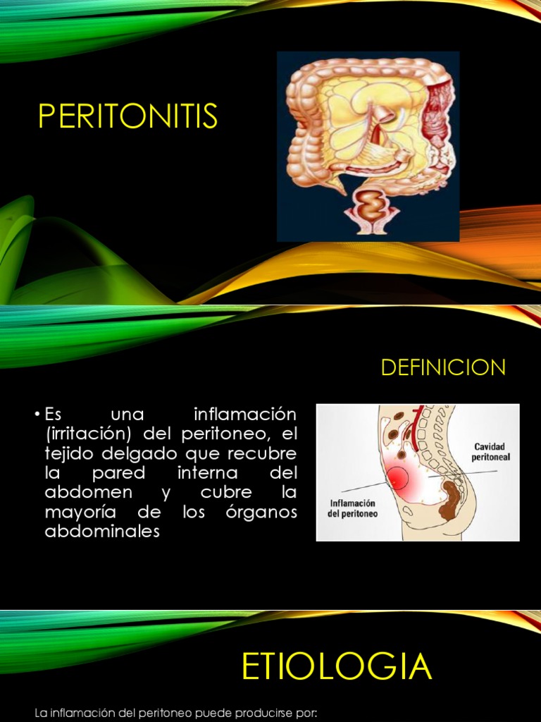 Peritonitis | PDF | Especialidades Medicas | Enfermedades y trastornos