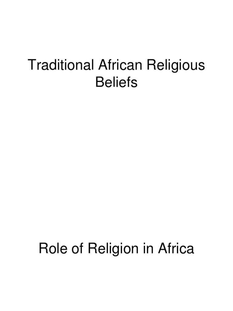 Overview of Traditional African Religions | PDF | Deities | Africa