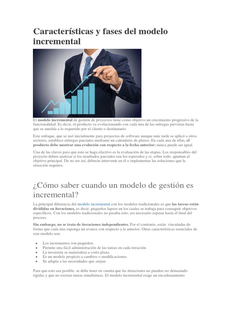 Características y Fases Del Modelo Incremental | PDF | Business ...