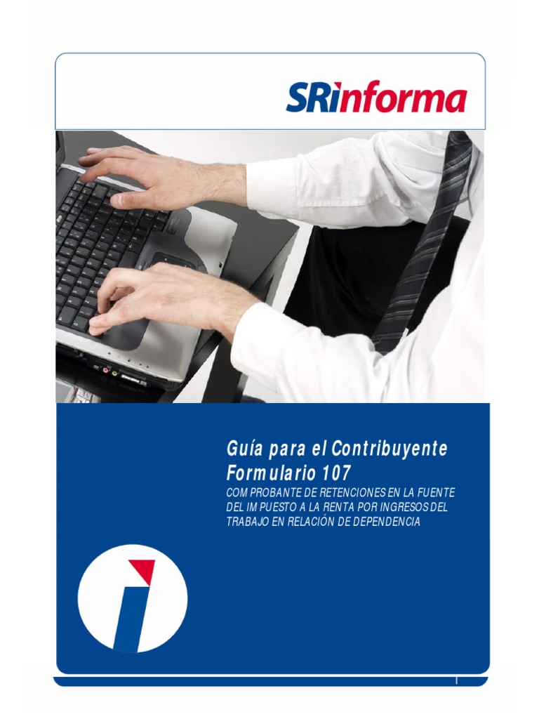 Guía del Formulario 107 SRI | PDF | Impuesto sobre la renta | Impuestos