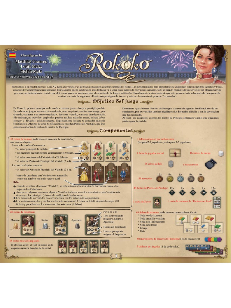 Rococo Reglas-V1.1 Web | PDF | Cordón | Actividades de ocio