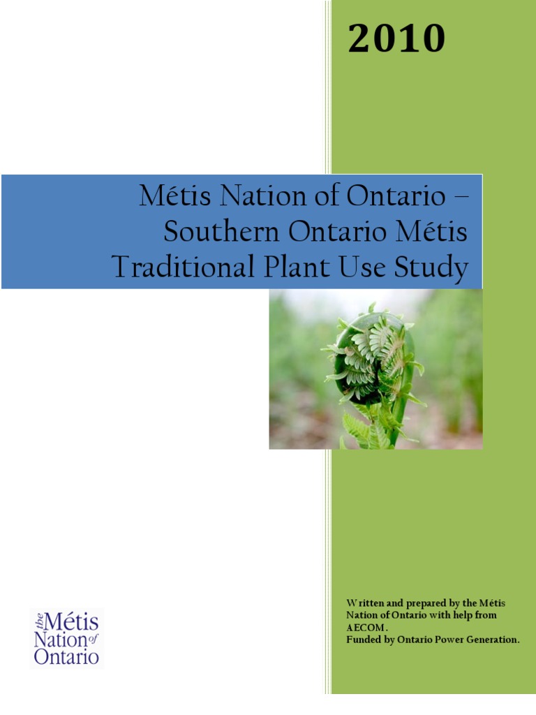Metis Plant Use Study | PDF | Politics | Social Science