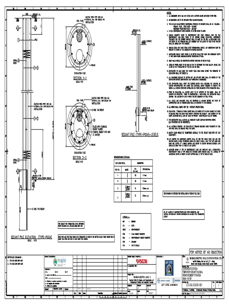 LTS-CAC-SCG-3911-001: Churchgate Station Temporary Secant Pile Wall ...