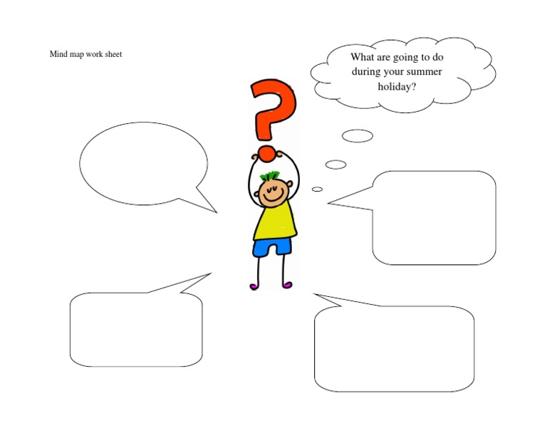 What Are Going To Do During Your Summer Holiday?: Mind Map Work Sheet | PDF