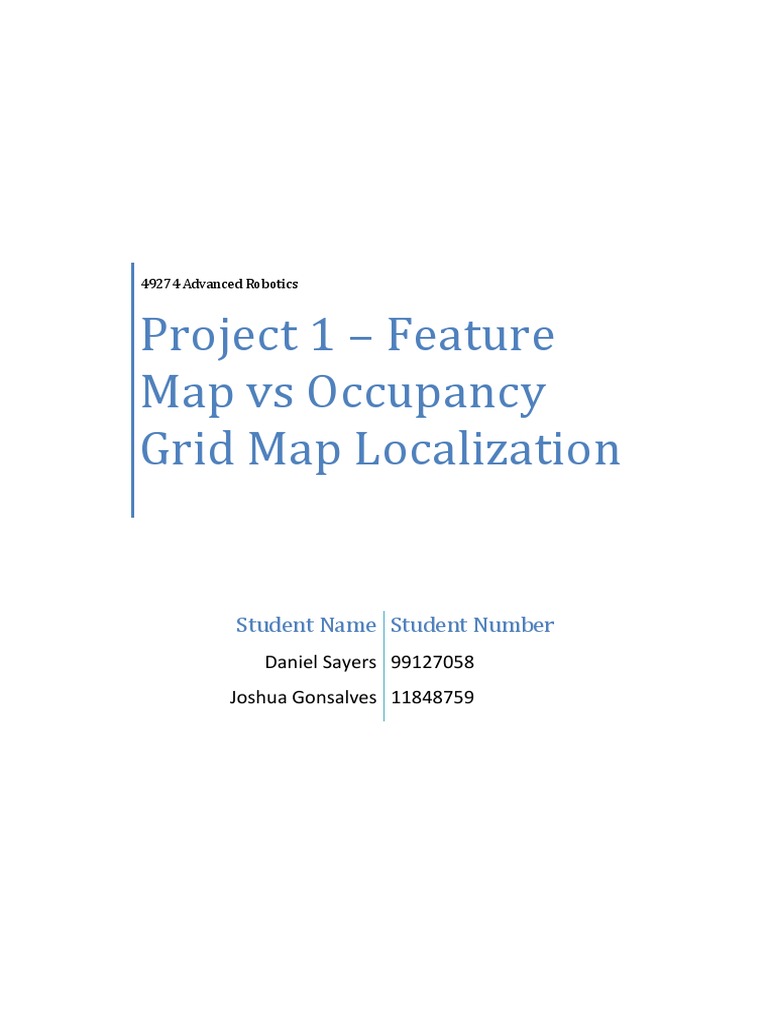Feature Map Vs Occupancy Grid Map Localization | PDF | Applied ...