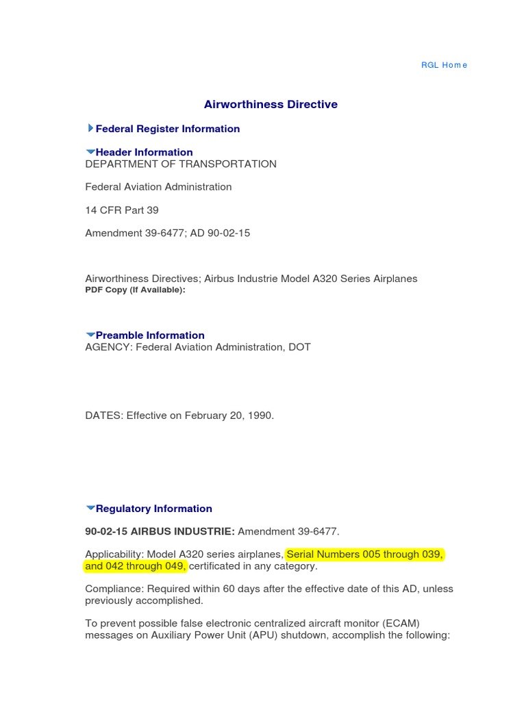 90-02-15 Faa | PDF | Federal Aviation Administration | Aviation