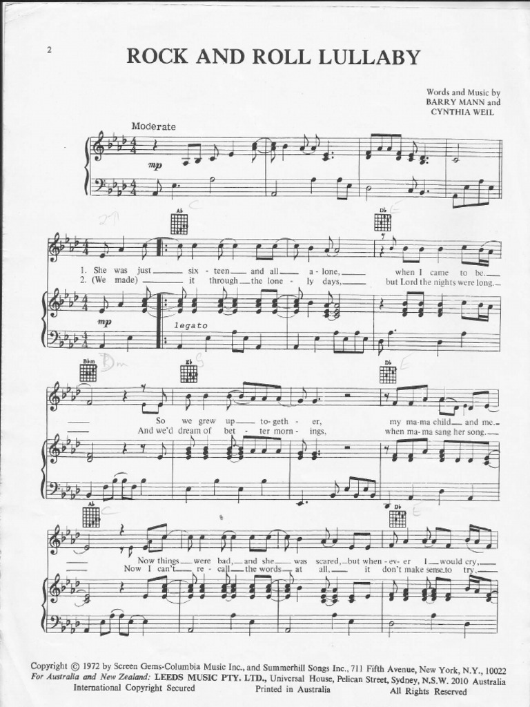 BJ Thomas, Rock-Roll-Lullaby (Scribd) | PDF