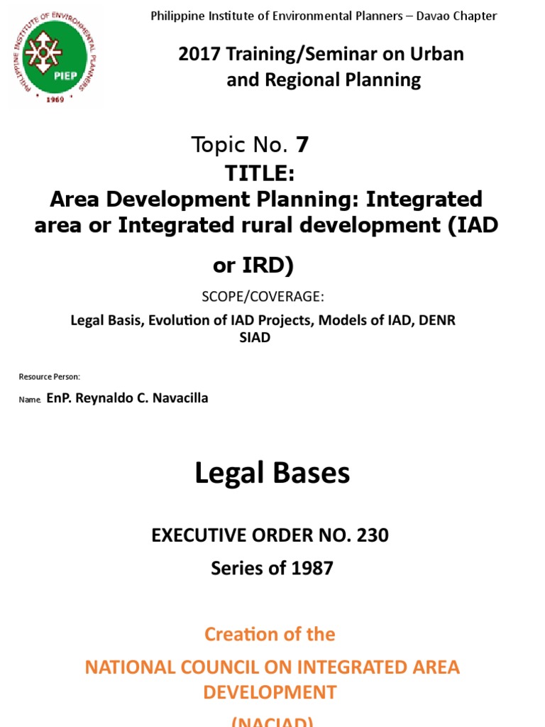 PIEP EnP Review - Integrated Area Development | PDF | Performance ...