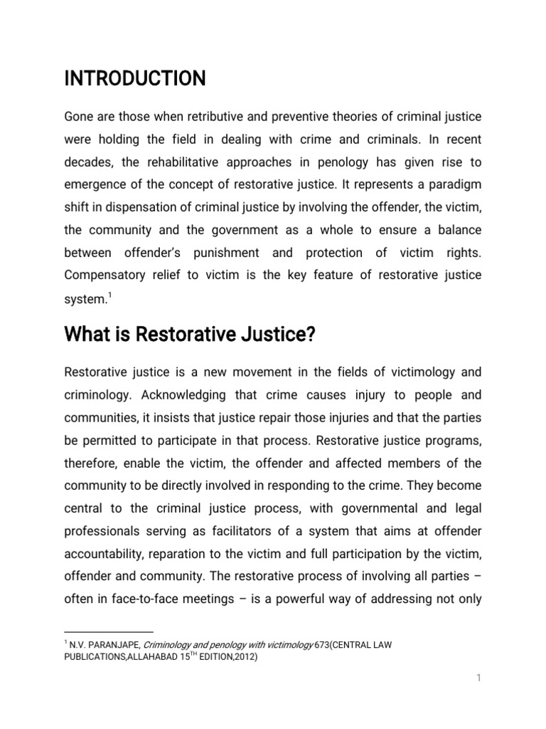 Restorative Justice Pdf