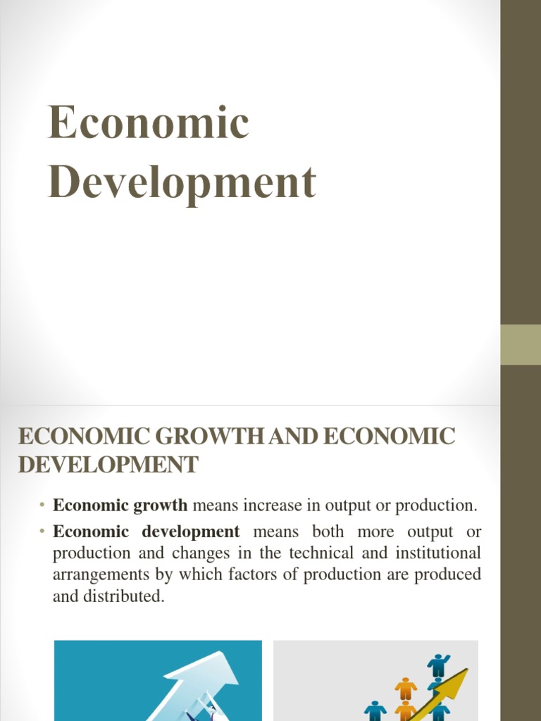 Economic Development | PDF | Economic Development | Economic Growth