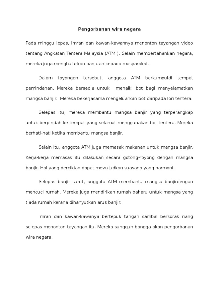 Pengorbanan Wira Negara | PDF