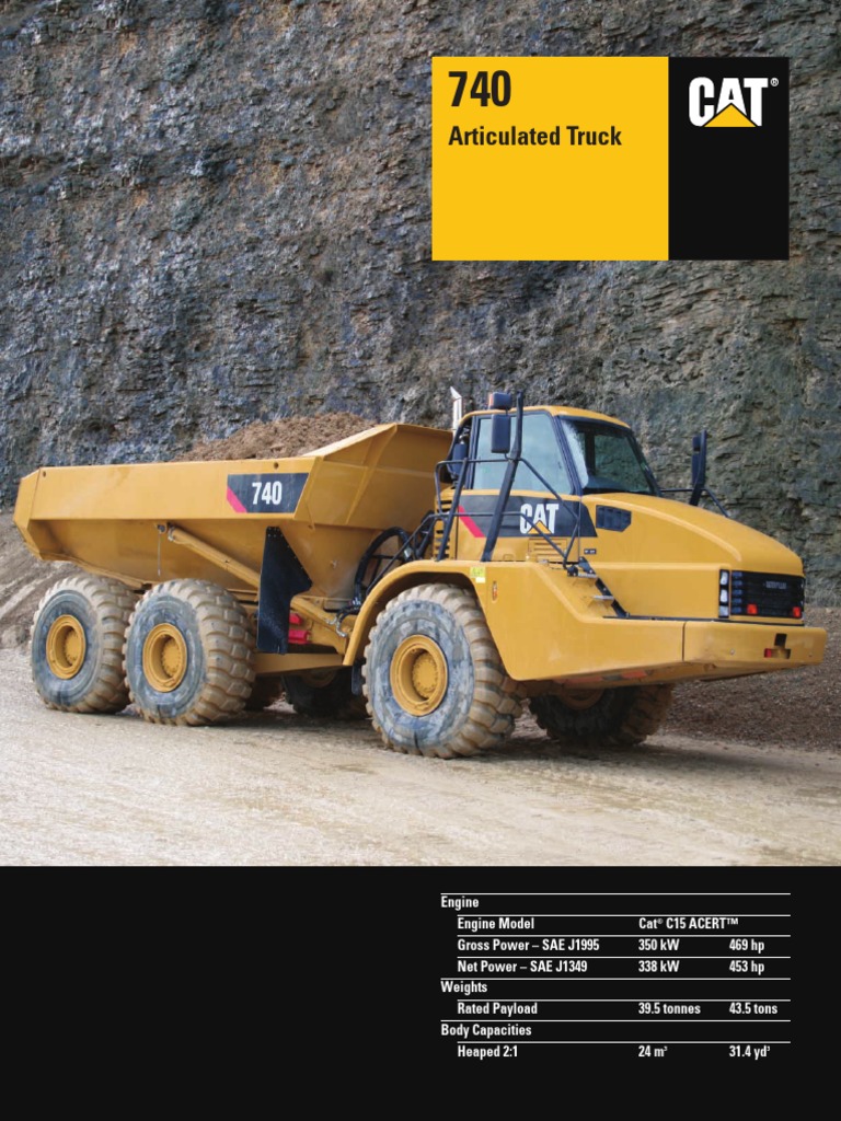 Cat 740 PDF | PDF | Transmission (Mechanics) | Engines