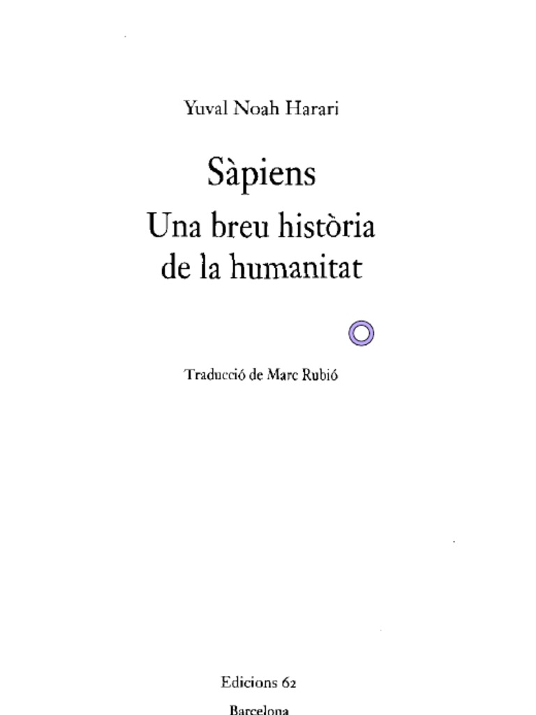 Harari - Sapiens | PDF