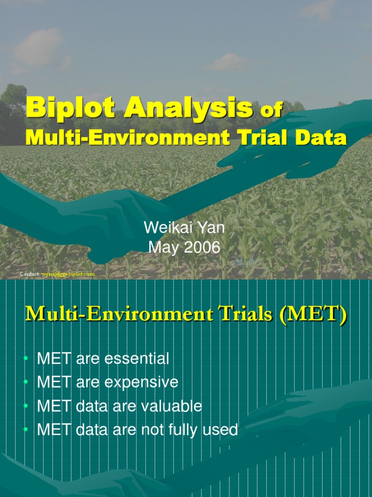 Biplot Analysis of MET Data IITA | PDF | Quantitative Trait Locus ...