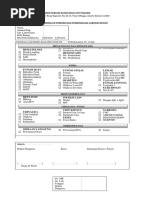 Form Hasil Pemeriksaan Laboratorium | PDF