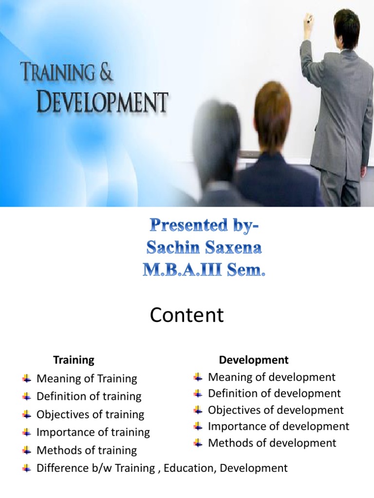 Training and Development Presentation | PDF | Employment | Behavioural ...