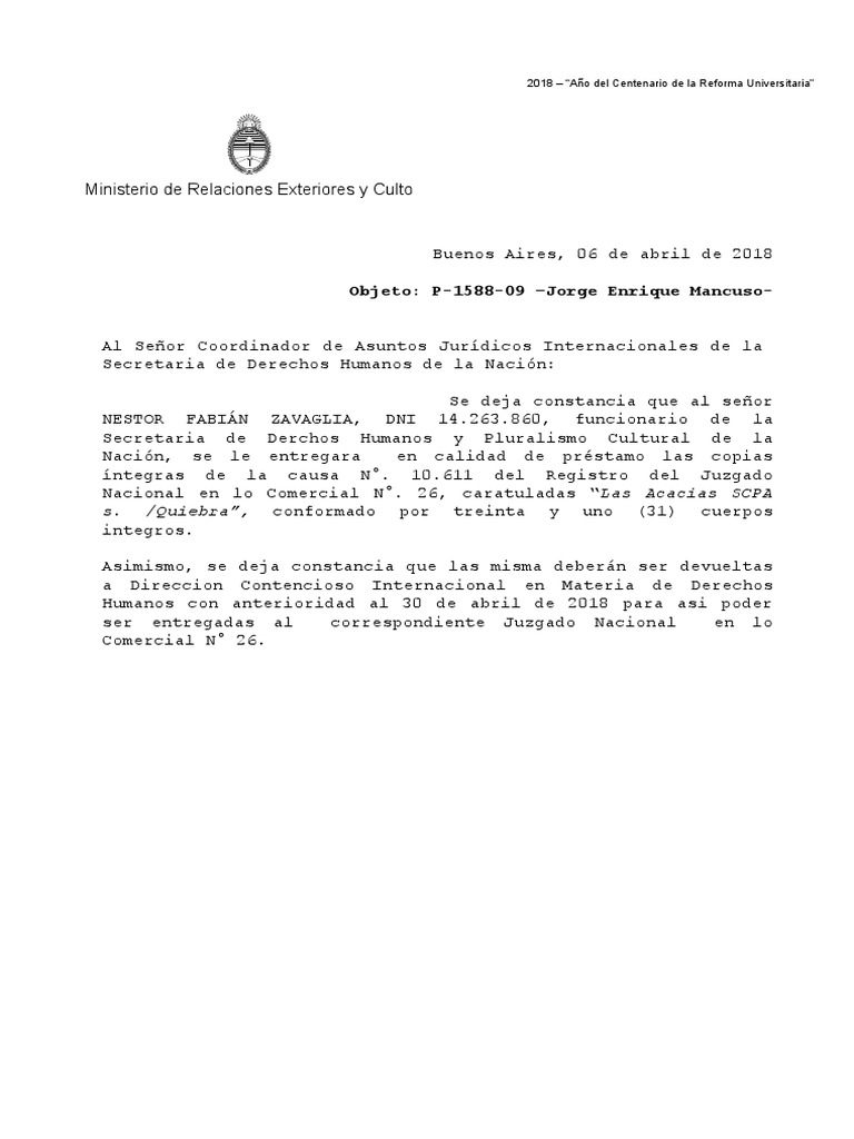 Modelo de Constancia de Retiro | PDF