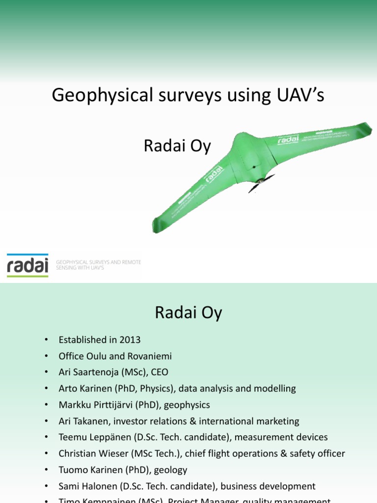 Geophysical Surveys Using Drones - A Saartenoja | PDF | Magnetometer ...