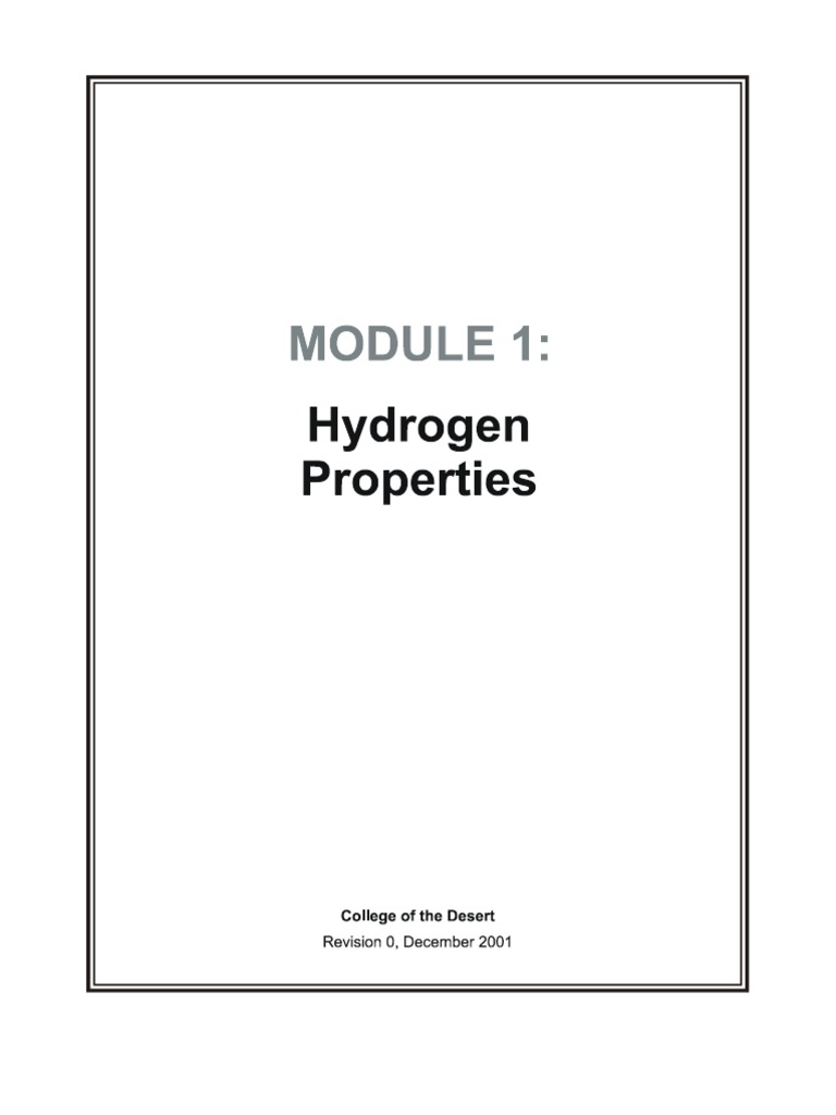 Hydrogen | PDF