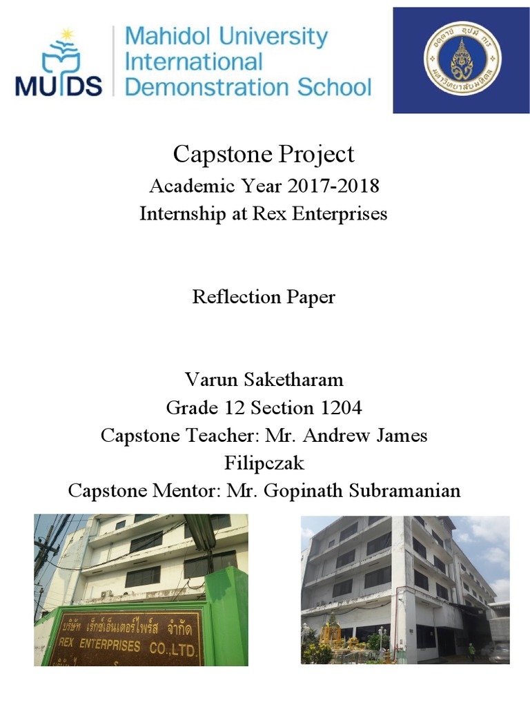 Capstone Reflection | PDF | Plastic | Industries