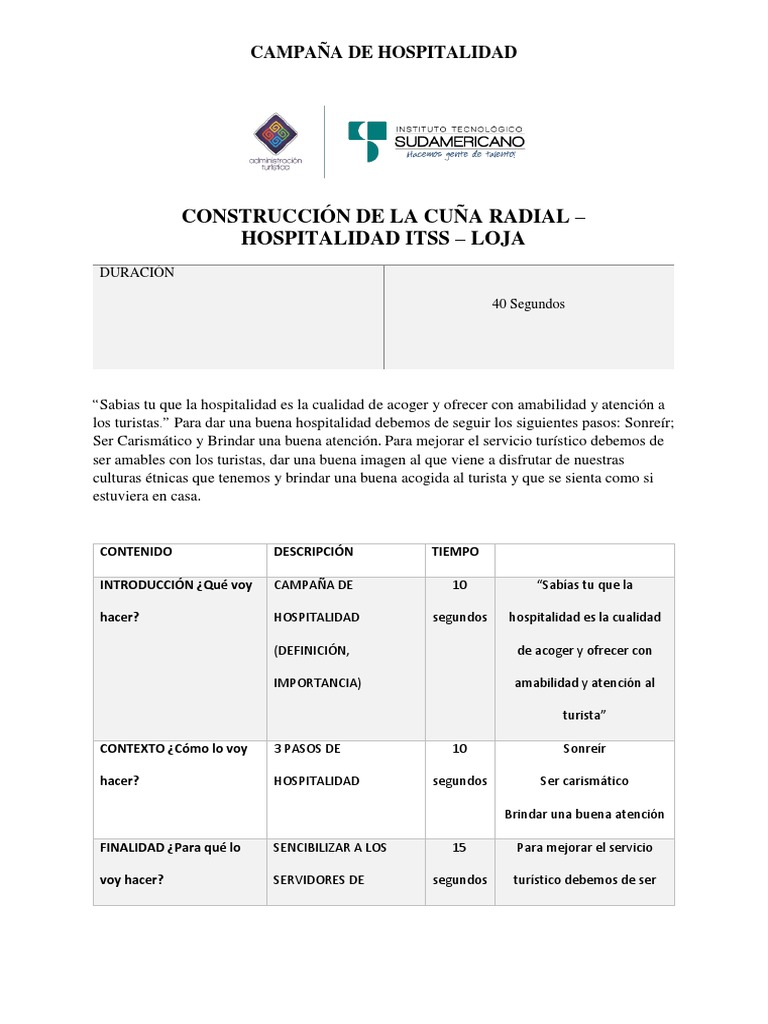 Formato Cuña Radial | PDF | Business