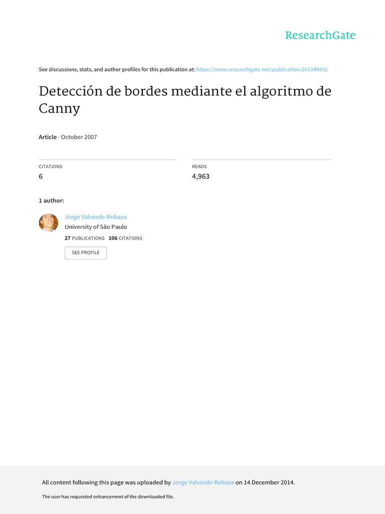 Deteccion de Bordes Mediante El Algoritmo de Canny | PDF | Degradado ...