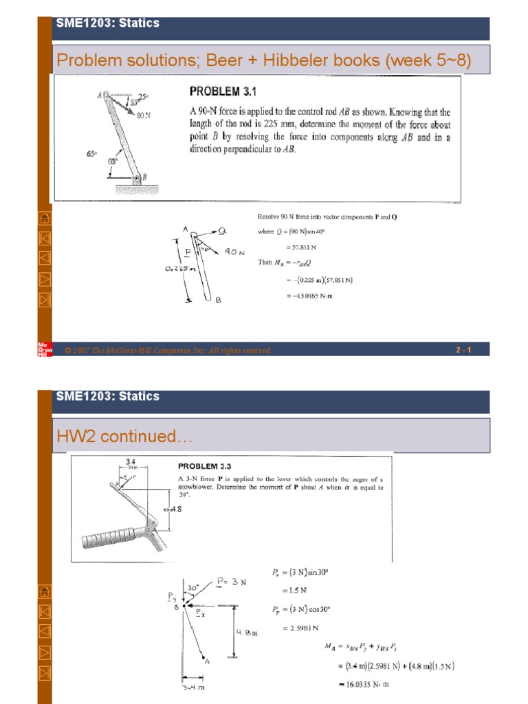 2 Rigid Bodies Problem Solutions | PDF | Mechanics | Physics