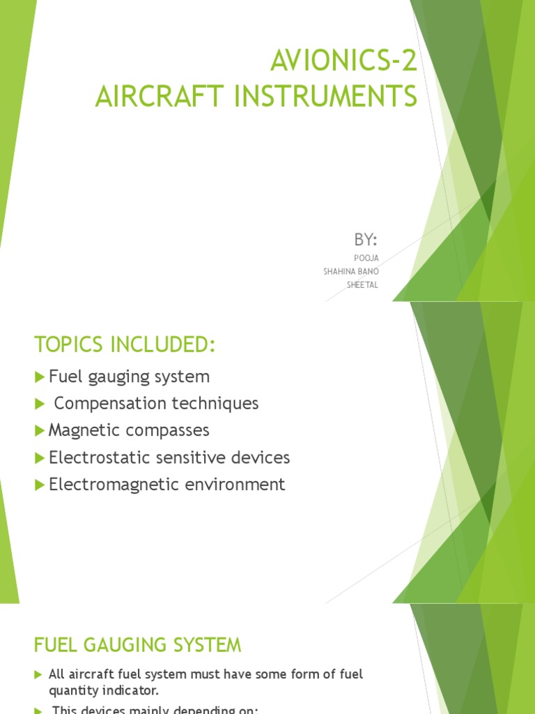 Avionics - Aircraft Instruments | PDF | Compass | Series And Parallel ...
