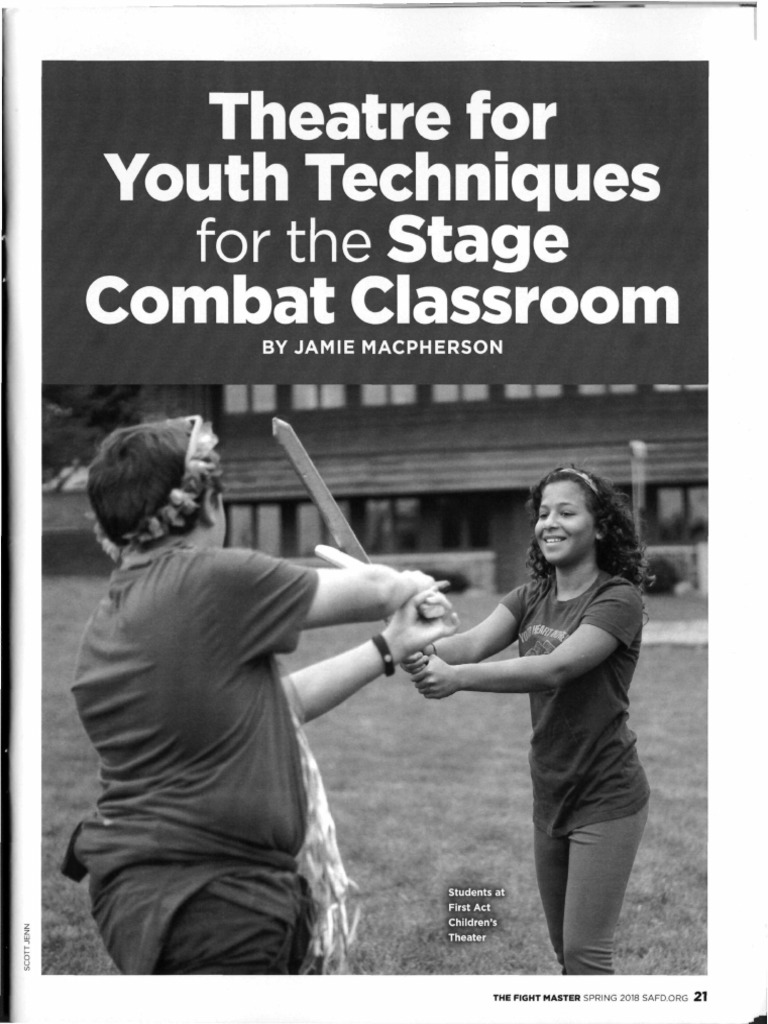 Macpherson Theatre For Youth Techniques For The Stage Combat Classroom ...