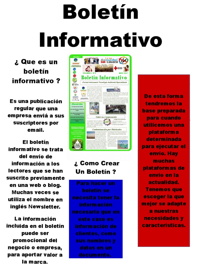 Cómo crear un boletín informativo | PDF | Blog | Información
